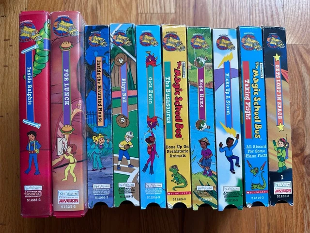 MAGIC SCHOOL BUS Lot of 10 VHS Tapes Scholastic Cartoon SCIENCE ...