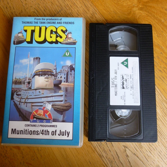 TUGS ANIMATED 1980S VHS Video Cassette Tape PAL Thomas Tank Munitions ...