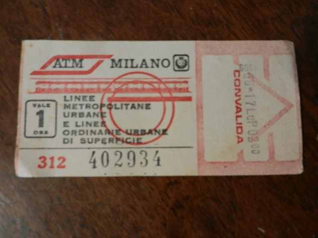 20133) BIGLIETTO BIGLIETTO Metropolitana Milano 1973 Circa EUR 4,50 ...