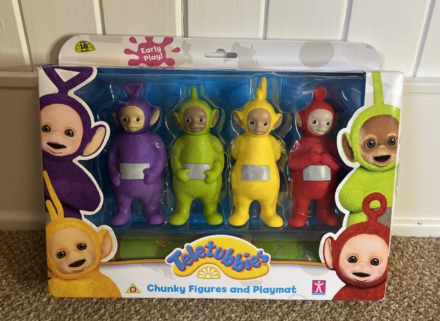 TELETUBBIES CHUNKY FAMILY Figures & Playmat Set Wildbrain NEW & Boxed £ ...