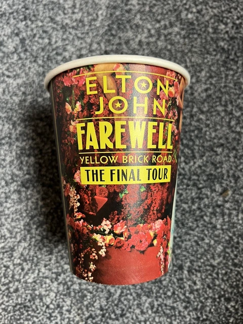 ELTON JOHN FAREWELL Yellow Brick Tour London o2 Official Paper Drinks ...