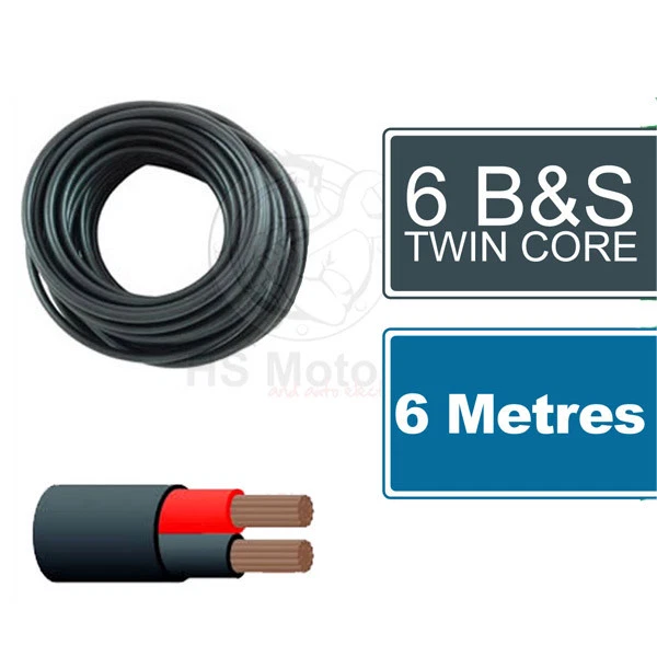 6 B&S TWIN Core Cable 6 metre length EUR 58,07 - PicClick FR