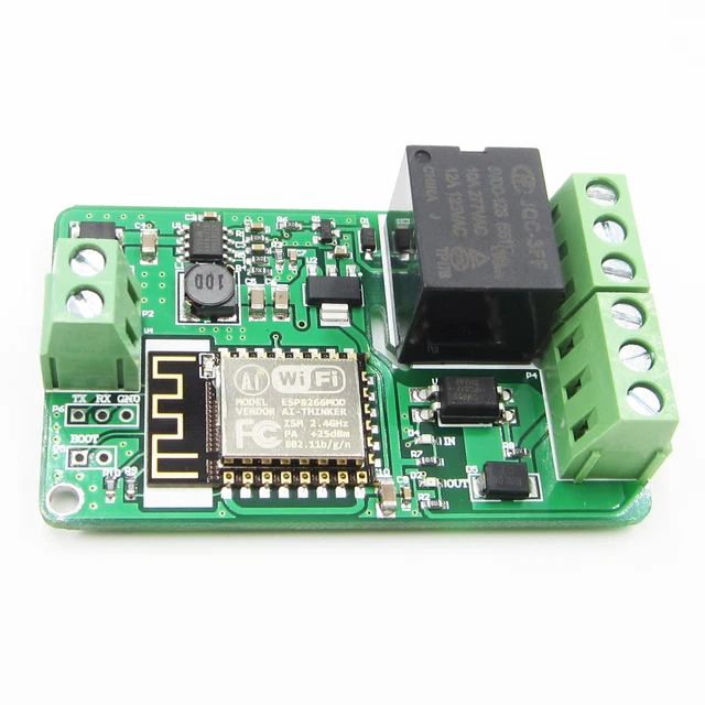 ESP8266 WIFI NETWORK Relay Board Module 220V 10A DC 7-30V EUR 7,37 - PicClick DE