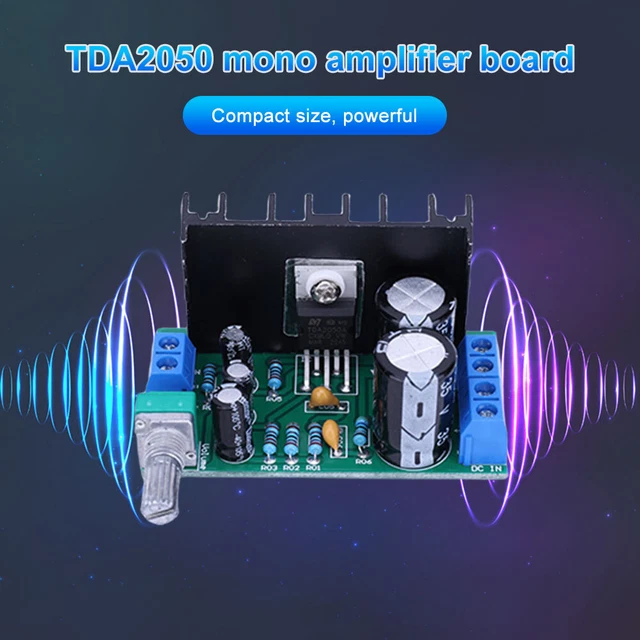 TDA2050 MONO AUDIO Power Amplifier Board 1-2A Stereo Power Amplifier 1 ...