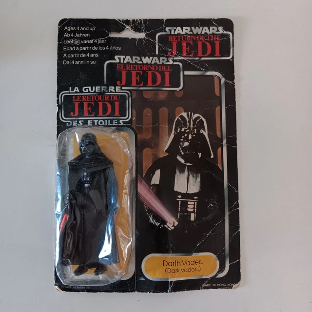 STAR WARS PALITOY ROTJ tri logo Darth Vader factory sealed figure on ...