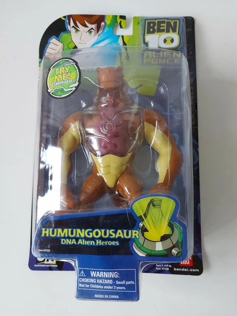 BEN 10 HUMUNGOUSAUR DNA Alien Heroes Bite and Flex Figure Bandai MIB ...