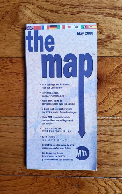 MAY 2000 THE Map - Nyc Subway Bus Map Mta Nycta Railroad Bridges ...