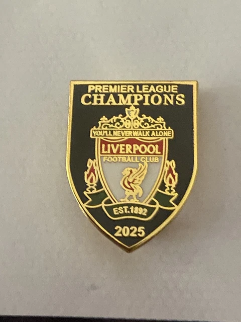 LIVERPOOL FC PIN - Champions 2025 Shield Badge/Black £3.82 - PicClick UK