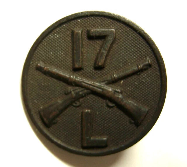 WW1 US ARMY 17th Infantry Regiment "L" Co Enlisted Collar Disk - SB £60 ...