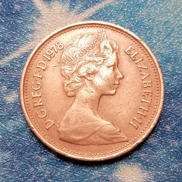 GREAT BRITAIN 1978 2 New Pence Coin Queen Elizabeth II ** £1.45 ...