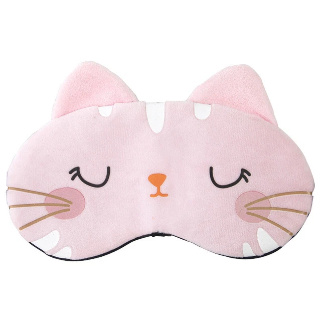 VISIÈRE EYE HOUSSE Dessin Animé Mignon Cache-œil Peluche Sommeil Masque ...