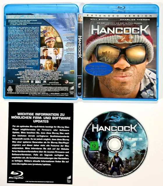 BLU-RAY EXTENDED VERSION Hancock German Packaging Smith/ Theron ...