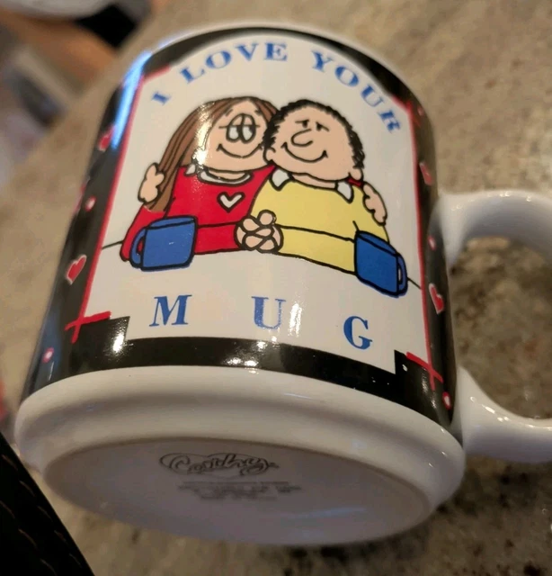 VTG CATHY COFFEE Mug "I Love Your Mug" Comic Strip 1980s Guisewhite ...