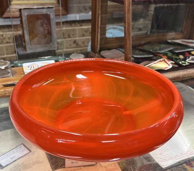 DAVIDSON ORANGE CLOUD Glass Bowl $395.00 - PicClick AU