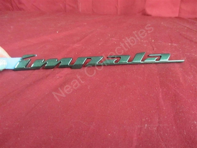NOS OEM CHEVROLET Impala Trunk Lid Nameplate Emblem 2000 - 02 GREEN ...