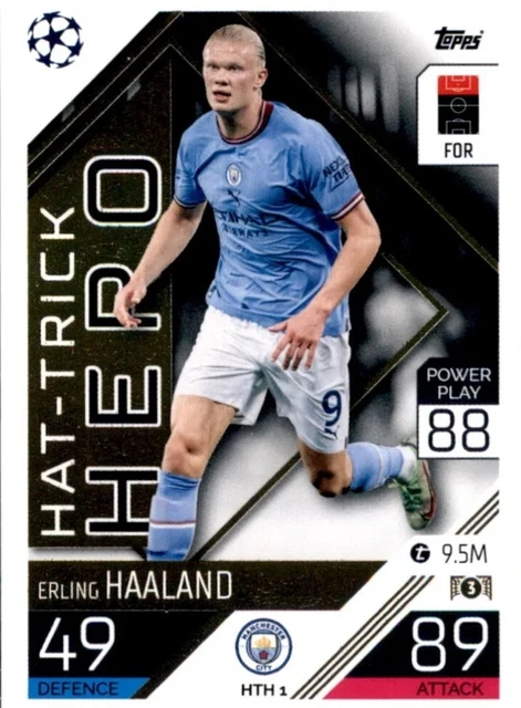 MATCH ATTAX EXTRA 2023 Erling Haaland Manchester City Hat Trick Hero ...