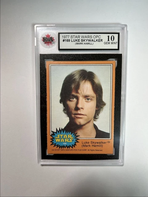 1977 STAR WARS OPC Luke Skywalker (Series 3 Rookie) #169 KSA 10 $111.50 ...