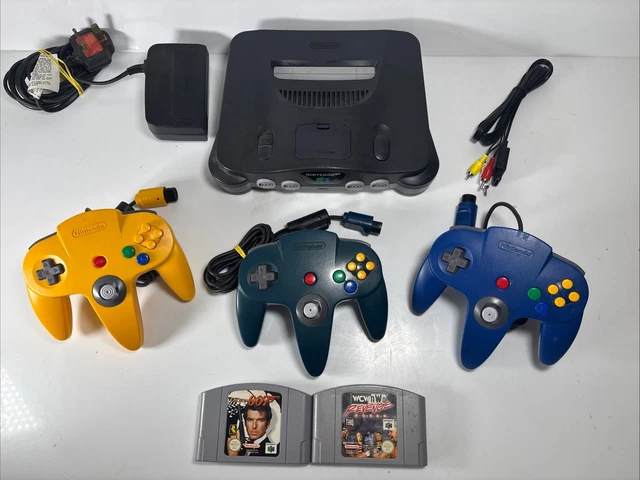 NINTENDO 64 BLACK Console (PAL) Party Pack With 007 - Official ...