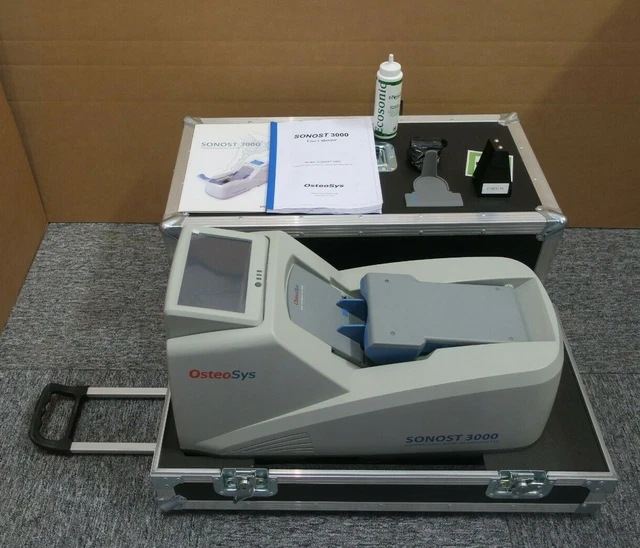 SONOST 3000 PORTABLE Waterless BMD Ultrasound Bone Densitometer ...
