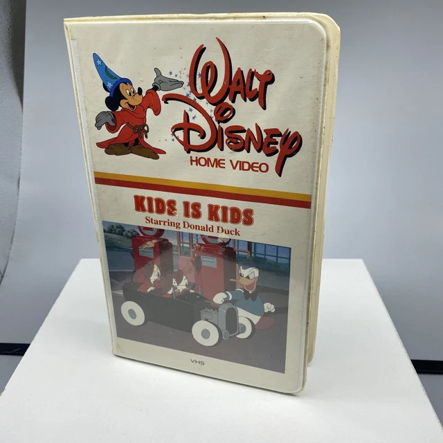 KIDS IS KIDS WALT DISNEY HOME VIDEO Vhs Clamshell Donald Duck Super ...