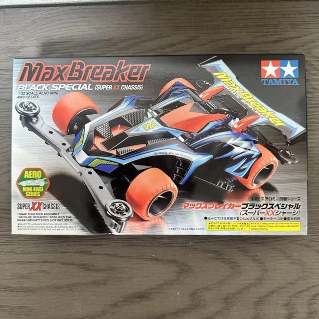 TAMIYA MINI 4WD Max Breaker Schwarzes Spezial-Aeromodell EUR 132,59 ...