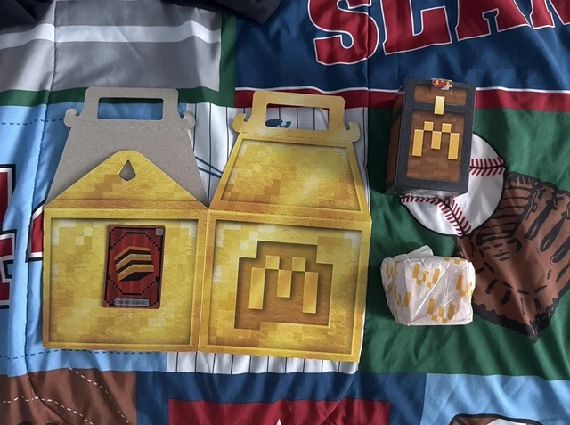 MCDONALDS THE MINECRAFT Movie Big Mac Crystal Toy And Code Golden Adult ...