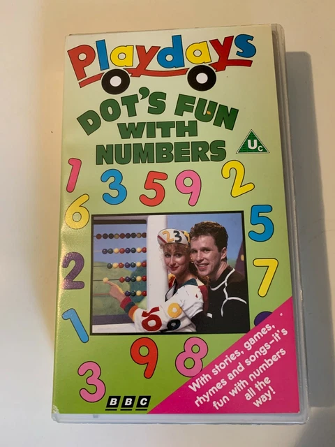 PLAYDAYS DOT'S FUN with numbers VHS VIDEO £17.95 - PicClick UK
