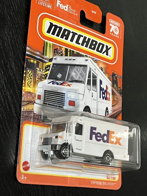 MATCHBOX FEDEX EXPRESS Delivery 2023 70th Anniversary Card FedEx Truck ...