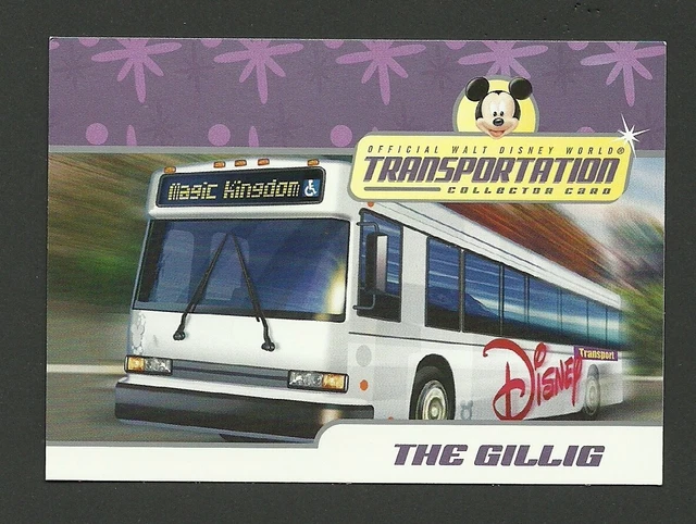 WALT DISNEY WORLD Transportation Bus Card 1 of 27 The Gillig Mickey ...