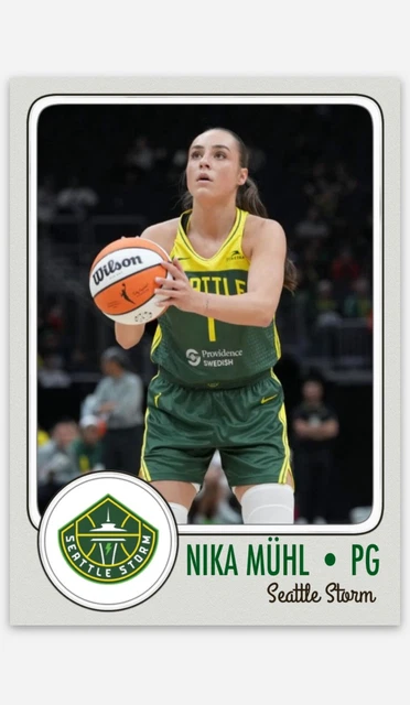 NIKA MUHL CARTA basket personalizzata Seattle Storm edizione limitata ...