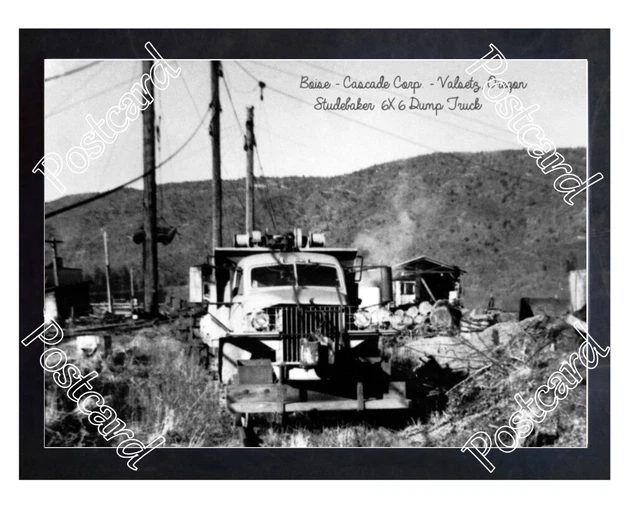 HISTORIC BOISE-CASCADE CORP.VALSETZ, Oregon Studebaker 6X6 Log Truck ...