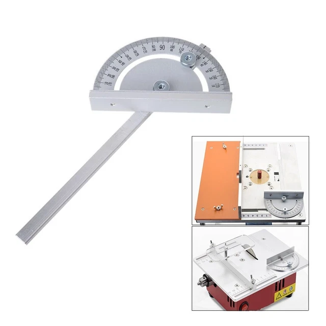 MINI TABLE SAW Circular Router Miter Gauge Angle Ruler DIY-Woodworking ...