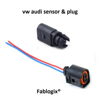 VW AUDI EXTERNAL Air Ambient Temperature Temp Sensor With Connector And ...