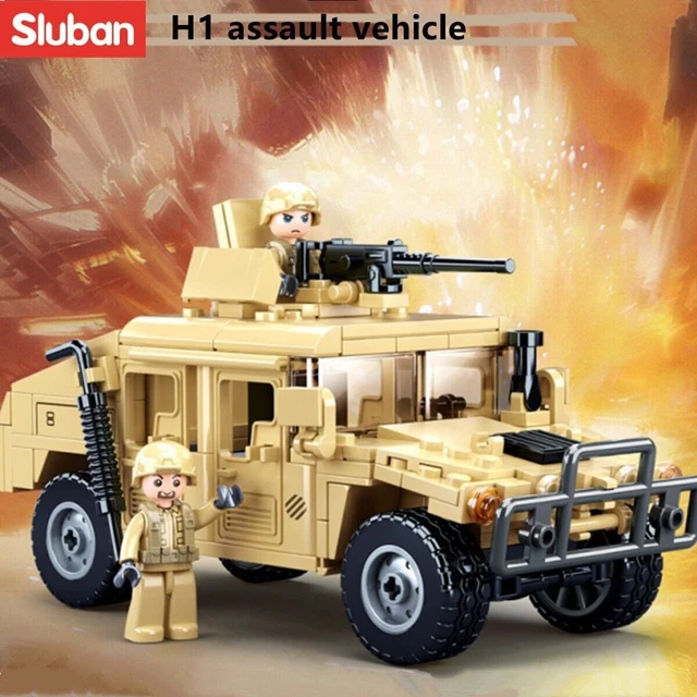 ARMORED HUMVEE H1 Off-Road Car DIY Model Building Blocks Military MOC ...