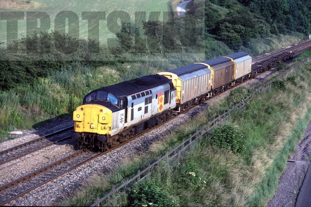 35MM SLIDE BR British Rail Diesel Loco Class 37 37026 Rowington 1993 ...