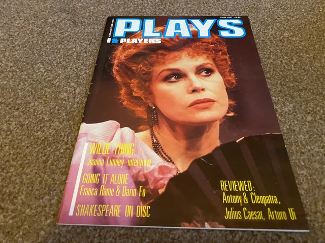 PLAYS AND PLAYERS Magazine 1987 Jun Joanna Lumley Tom Baker Harriet ...