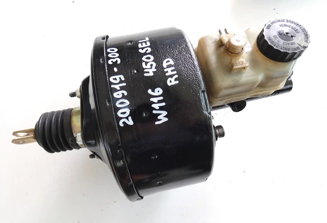 MERCEDES W116 ATE brake booster master cylinder A0024306830 £271.69 ...