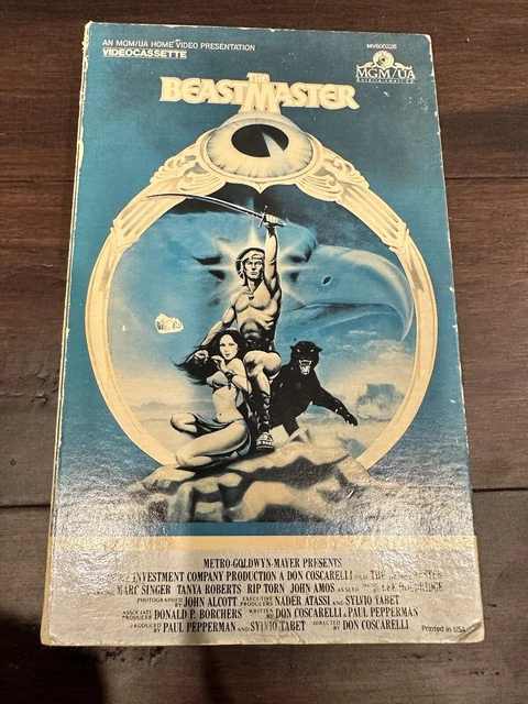 VINTAGE THE BEASTMASTER Movie VHS Marc Singer Great Case Cover Art MGM ...