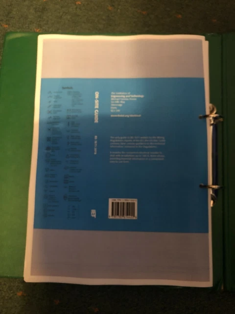 ON-SITE GUIDE (BS 7671:2018) 18TH EDITION electrical installation £10. ...