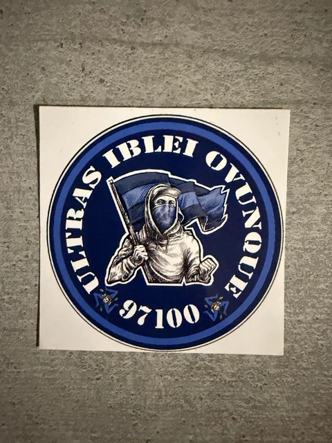 ADESIVO ULTRAS STICKERS Iblei 97100 Urg Gruppo Manicomio Ragusa Assenti ...