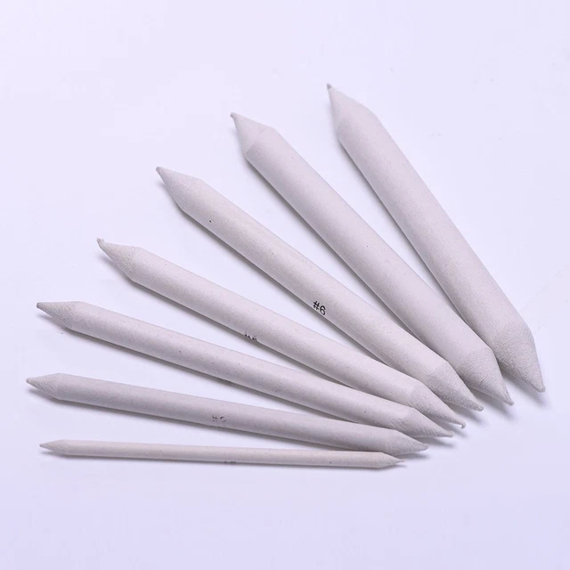 18 PCS TORTILLIONS for Drawing Paper Art Blender Blending Sticks Tools ...