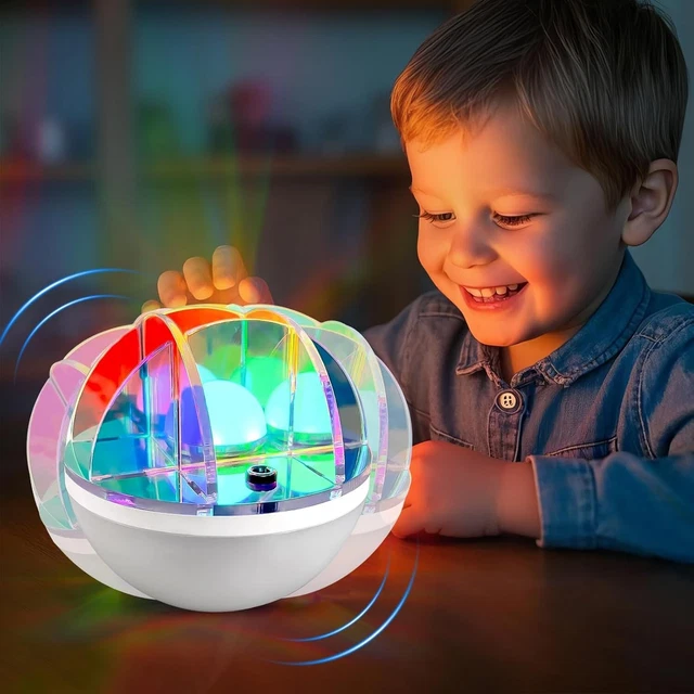RECHARGEABLE 360° ROTATING Night Light | Dimmable Roly-Poly Bedside ...