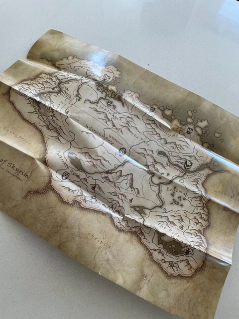 ELDER SCROLLS SKYRIM V 5 - Map / Poster - Medium $4.55 - PicClick CA