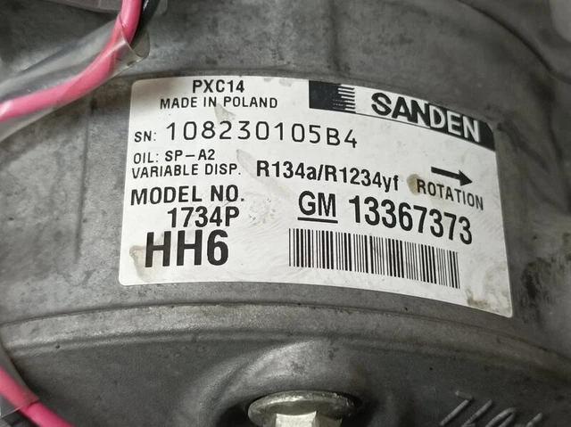 13367373 COMPRESSEUR CLIM pour OPEL ASTRA K LIM. 5TURIG 1.6 CDTI DPF ...