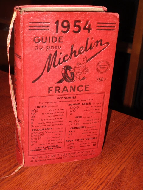 GUIDE MICHELIN ROUGE 1954 proche du neuf. EUR 69,00 - PicClick FR