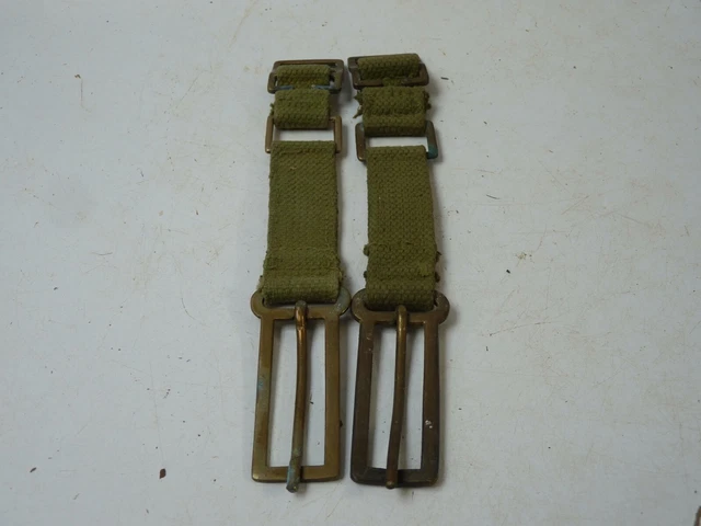 ORIGINAL WW2 BRITISH Army 37 Pattern Webbing Brace Adaptor Pair EUR 19 ...