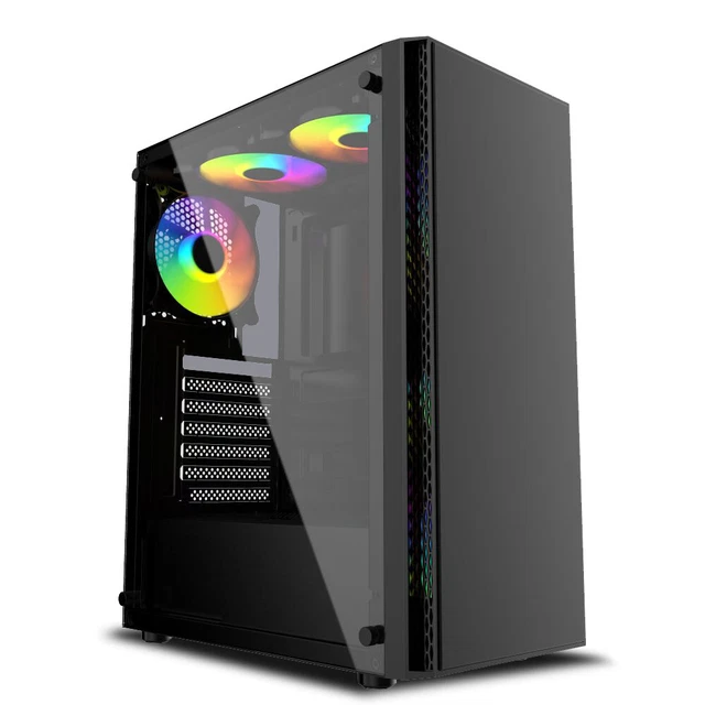 IONZ KZ26 SHIRUDO Compact PC Gaming Case M/ATX High Airflow Tempered ...