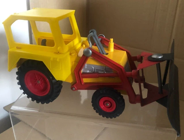 VINTAGE RARE TRIANG Toys Hi-way Jumbo JCB Bulldozer Model - In Original ...