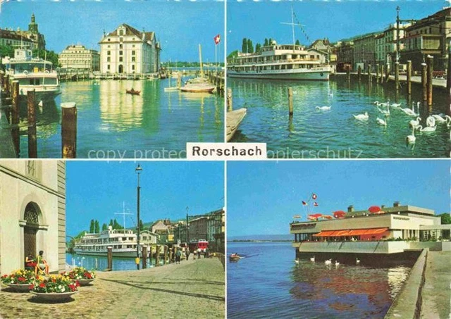 RORSCHACH BODENSEE SG Hafenansichten Faehre Restaurant Schwaene EUR 6 ...