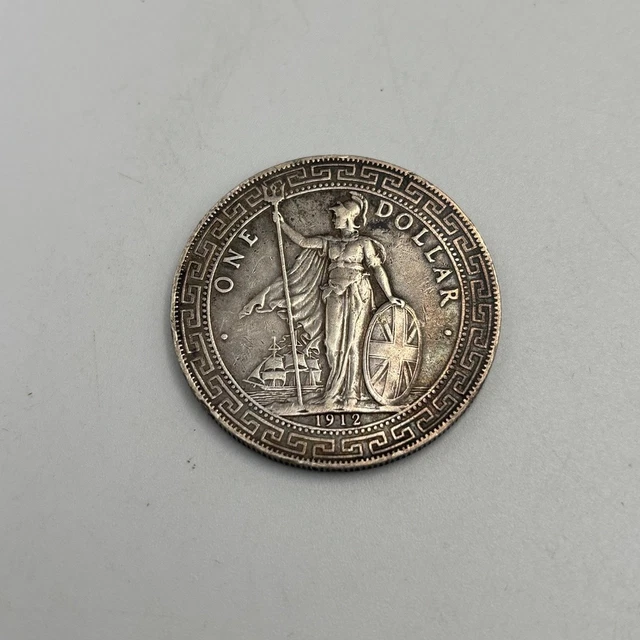 1912 HONG KONG British Trade One Dollar Silver Coin 26.72g £77.00 ...